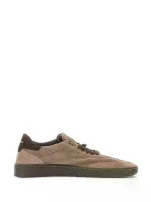 PIUMHA STUDIO Calf Suede Lace-up Sneakers - Neutrals
