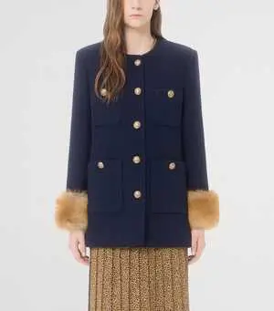 Valentino Garavani Virgin Wool Peacoat