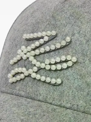 Karl Lagerfeld Autograph Pearl-embellished Cap