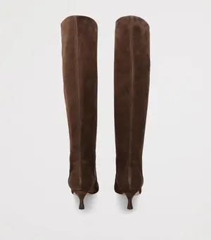Casadei Suede Julia Renna Iconic Knee-high Boots 50