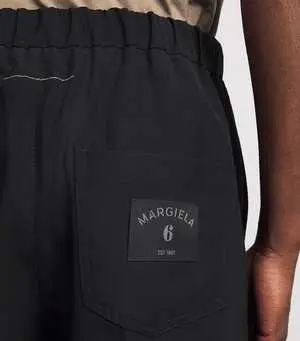 MAISON MARGIELA Cotton Pleated Drawstring Trousers