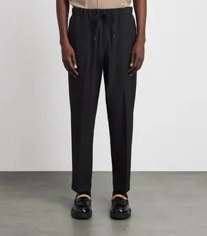 MAISON MARGIELA Cotton Pleated Drawstring Trousers