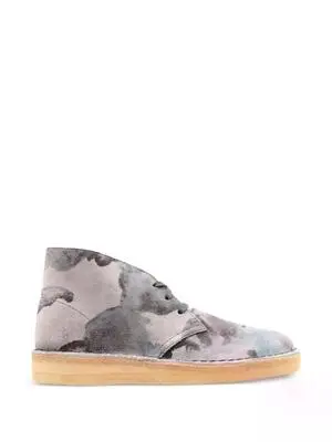 Clarks Desert Coal Camo-print Boots - Grey