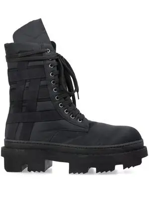 Rick Owens Army Megatooth Lace-up Boots - Black