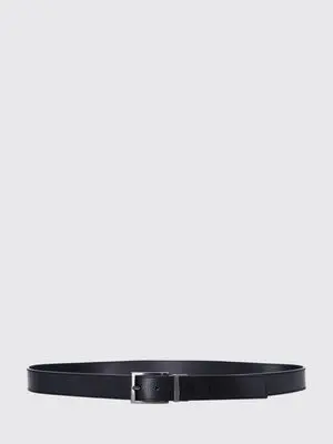 Emporio Armani Leather Belt - Navy