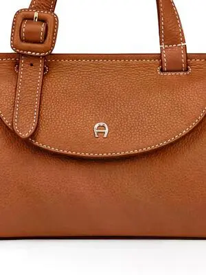AIGNER Mini Miranda Buckle-detail Tote Bag - Brown