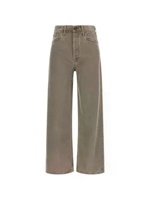 AGOLDE Flyweight Ren Wide-leg Jeans - Brown