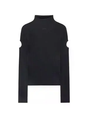 Off-White Cupro Rib Meteor Long Sleeve Top