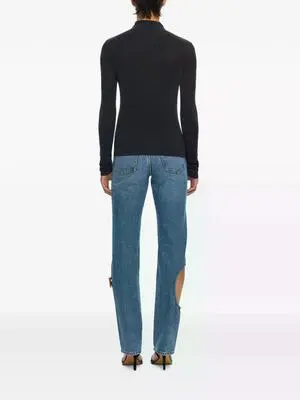 Off-White Cupro Rib Meteor Long Sleeve Top