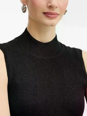 Armani Exchange Sleeveless Ribbed Knit Midi Dress