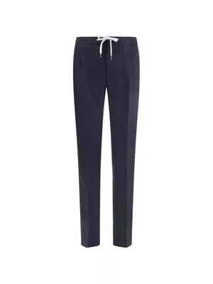 PT TORINO Drawstring Elasticated-waist Trousers - Blue