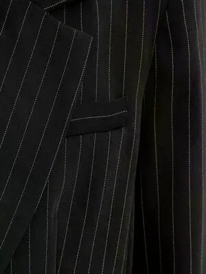 Armani Exchange Pinstripe-pattern Notched-lapels Blazer