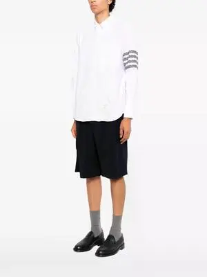 Thom Browne 4-bar Embroidered Shirt