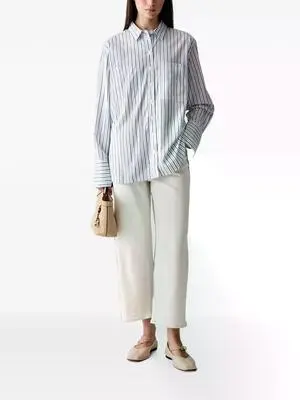 Barbour Fawley Striped Cotton Poplin Relaxed Fit Shirt