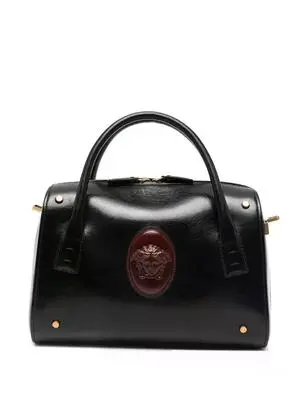 Versace Medium Boston Medusa Tote Bag - Black