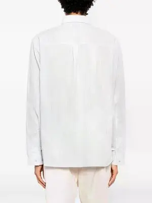 YOUNG N SANG Striped Seersucker Shirt