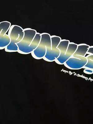 AAPE BY *A BATHING APE Aapeunvs Logo-print Graffiti-effect T-shirt