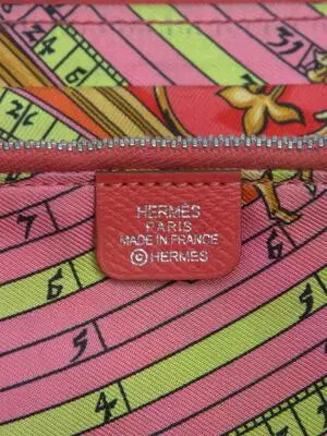 Hermès 2014 Epsom Azap Silk In Wallet Long Wallets