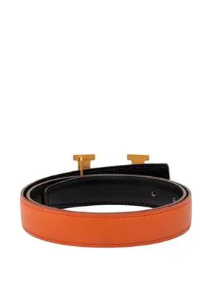 Hermès 1997 Box Calf Constance H Reversible Belt