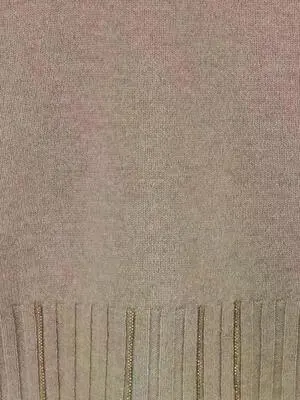 Fabiana Filippi V-neck Sweater With Bead Embellishment
