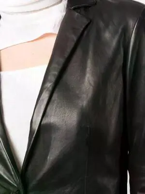 P.a.r.o.s.h Single-breasted Leather Blazer