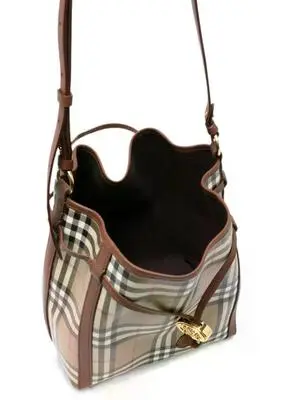 Burberry Small Vintage Check Drawstring Bucket Bag