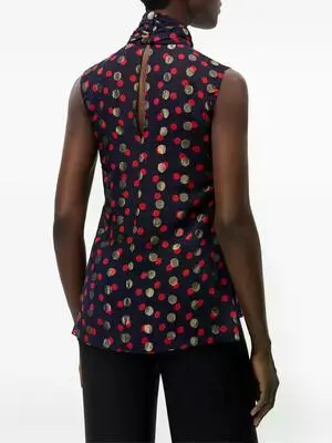 Adam Lippes Sleeveless Polka Dot Top