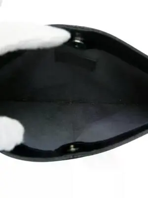 LOUIS VUITTON Epi Demi Lune Pochette Shoulder Bag - Black