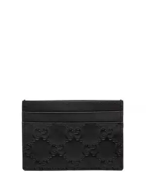 Gucci 2000-2015 Guccissima Card Holder - Black