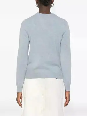 Eric Bompard Button-fastening Crew-neck Cardigan - Blue