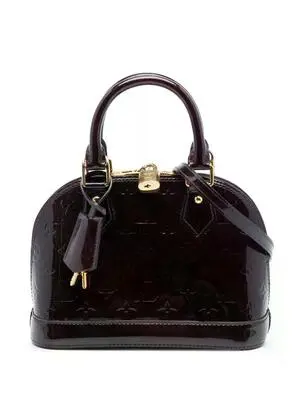 LOUIS VUITTON 2021-2026 Monogram Vernis Alma Bb Satchel - Purple