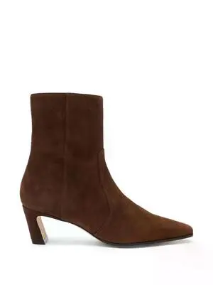 STUART WEITZMAN Stassi Sculptural-heel Ankle Boots - Brown