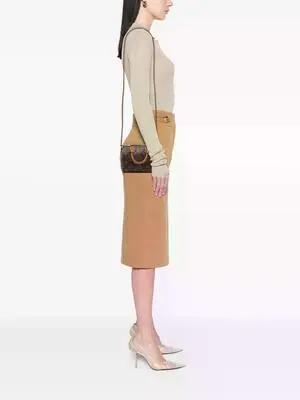 LOUIS VUITTON 2019 Monogram Nano Speedy Bandouliere Satchel - Brown