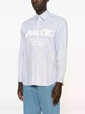 ARTE ANTWERP Logo-print Striped Shirt