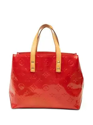 LOUIS VUITTON 2001 Monogram Vernis Reade Pm Handbag - Red