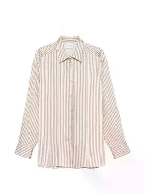 ALYSI Striped Long-sleeve Shirt - Neutrals