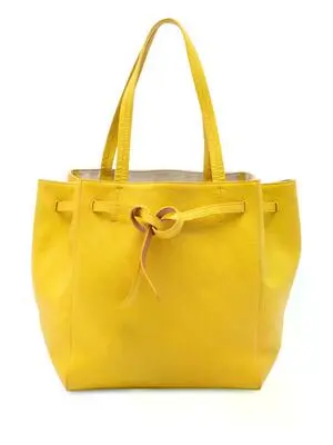 Celine 2014 Small Grained Calfskin Phantom Cabas Tote Bag - Yellow