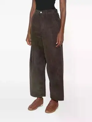 ALYSI Corduroy Barrel-leg Trousers