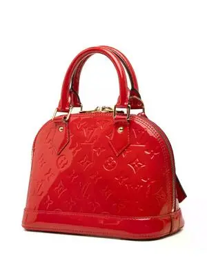 LOUIS VUITTON 2014 Monogram Vernis Alma Bb Satchel
