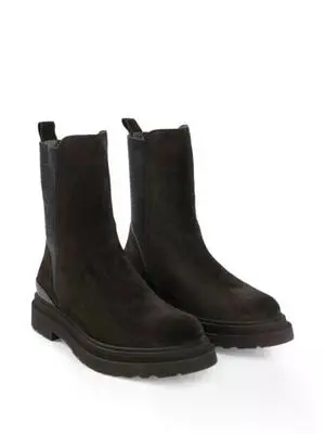 Brunello Cucinelli Monili-embellished Suede Boots