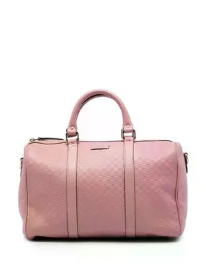 Gucci 2016-2026 Medium Microguccissima Satchel - Pink