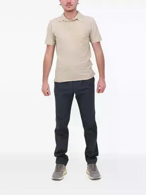 SLOWEAR Seersucker Drawstring Tapered Trousers