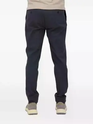 SLOWEAR Seersucker Drawstring Tapered Trousers