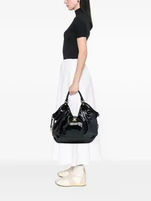 LOUIS VUITTON Monogram Vernis Mahina Surya Xl Hobo Bag - Black