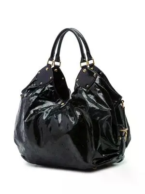 LOUIS VUITTON Monogram Vernis Mahina Surya Xl Hobo Bag - Black