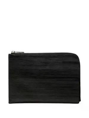 LOUIS VUITTON 2016 Epi Pochette Jour Pm Clutch Bag - Black