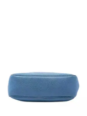 Prada Vitello Daino Pochette Shoulder Bag - Blue