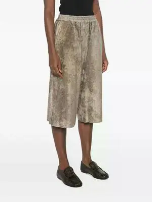 ALYSI Corduroy-effect Knee-length Shorts