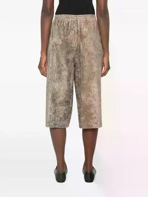 ALYSI Corduroy-effect Knee-length Shorts
