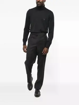 Corneliani Checked Flat-front Trousers